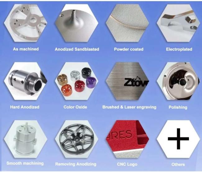 Surface treatment options for CNC machined parts