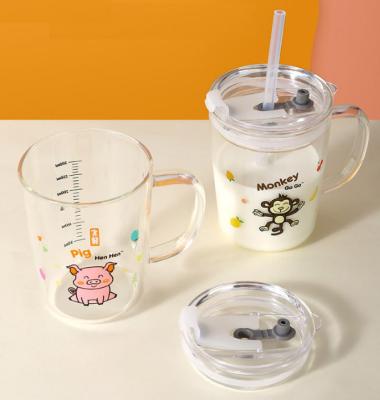 Cina Uso quotidiano dell'HDPE della tazza di vetro termoresistente del coperchio 250ml per latte caldo freddo in vendita