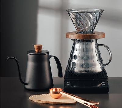 China Bule de vidro borosilicato para coador de gotejamento 600 ML à venda
