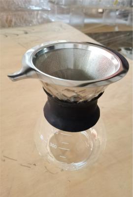 China Fabricante de café minimalista de Pourover do bule do vidro de Borosilicate do produto comestível à venda