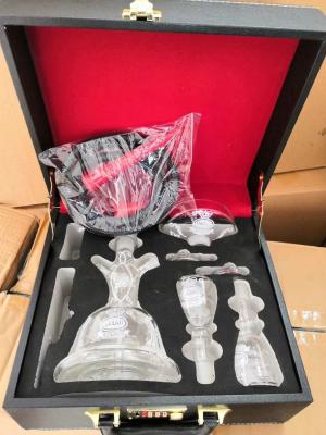 Cina Set di narghilè nettare a grandezza naturale per narghilè in vetro borosilicato ad alto cristallo satinato in vendita
