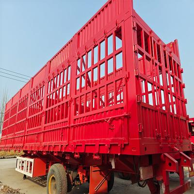 중국 반트레일러 평면체와 ABS 안티블럭 제동 시스템이 없는 동물물류 운송물류 판매용