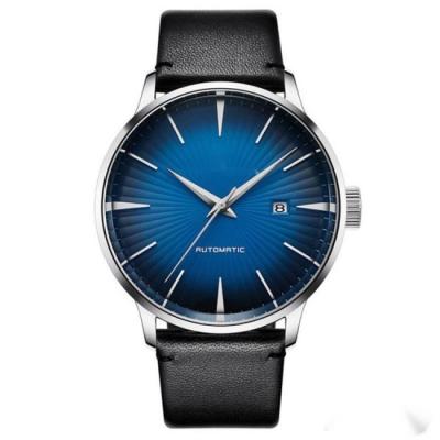 Cina 5BAR funzione automatica d'avvolgimento della data degli uomini di scheletro meccanici dell'orologio 12mm in vendita