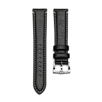 Cina Modo di cuoio nero di lusso del cinturino di orologio del Odm 14mm del cinturino di orologio genuino in vendita