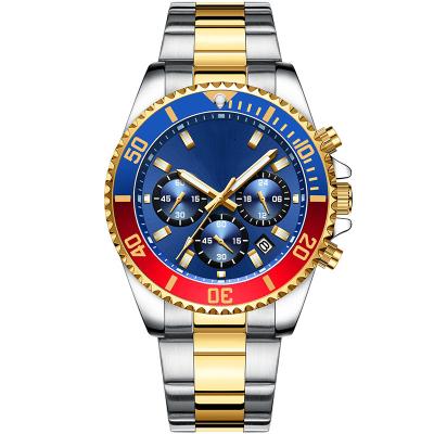 Cina Orologio di lusso analogico del quarzo degli uomini dell'orologio 3BAR di affari di Ombre in vendita