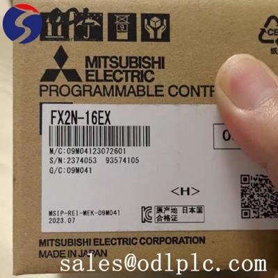 China FX2N-16EX Mitsubishi PLC FX2N Modular extension unit 16 inputs 24 VDC sink for sale