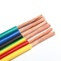 Quality Customized Color 1.5mm PVC Insulated Flexible Wire H07V-U For Building for sale