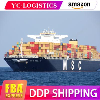 Cina LCL Service Agent FBA Freight Forwarder From China To USA Door To Door Service in vendita