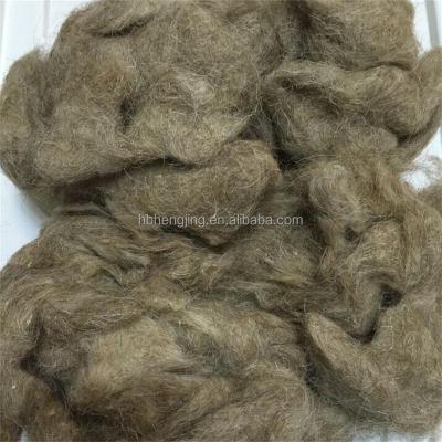 China Scoured Brown Wool Waste for Spinning Yarn or Insulation for sale