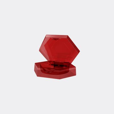 China GC705 PETG Compact Solid Powder Case Red Color for sale