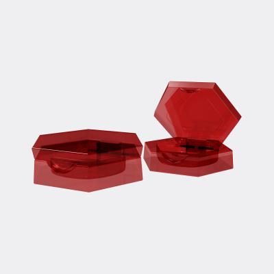 China GC705 PETG Compact Solid Powder Case Red Color for sale