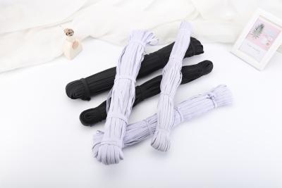Cina Bande elastiche per l'allungamento pesante di cucito della corda elastica piana bianca in vendita