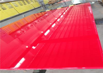 Cina Il rosso moderno della pianura della pavimentazione ha costruito i controsoffitti delle mattonelle/cucina della superficie del solido del quarzo in vendita