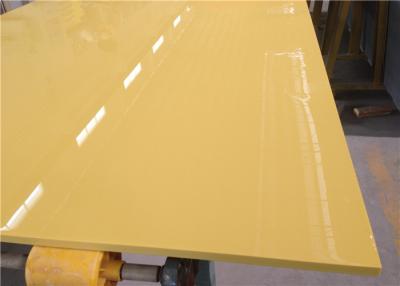 Cina La superficie/quarzo costruiti del solido del quarzo oscilla il giallo della pianura del materiale da costruzione delle piastrelle per pavimento in vendita