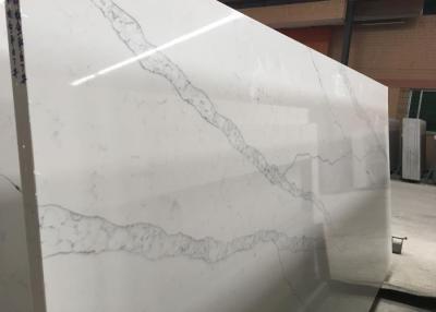 Cina Lastre enormi di Calacatta della pietra del quarzo di Arftificial del porta-sapone 3200mm x 1600mm in vendita