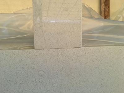 Cina Controsoffitti artificiali del quarzo della cucina di verde della scintilla della foschia 3000mmx1400mm in vendita