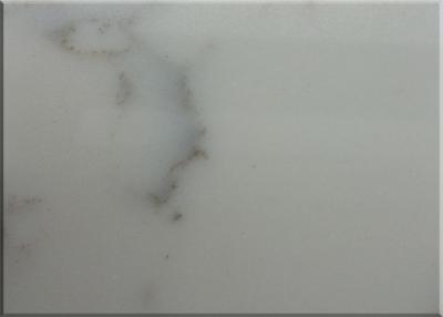 Cina Mattonelle artificiali di marmo su ordinazione della pietra del quarzo di Statuario, pannelli, Benchtops per il bagno domestico in vendita