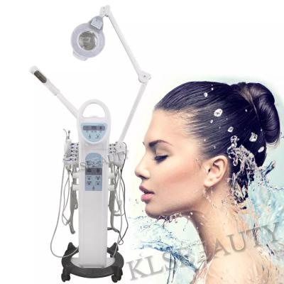 China 9 in 1 Haut Dermabrasions-Maschinen-heißer Gesichtsdampfer-Wäscher-Mikrostrom zu verkaufen