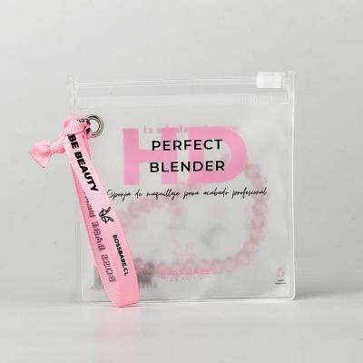 Cina EVA Cosmetic Packaging Bag Custom a chiusura lampo Logo Printed For Beauty Blender in vendita