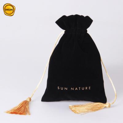 Cina Borsa d'imballaggio del cordone su ordinazione di Logo Non Woven Fabric Black per il cosmetico in vendita