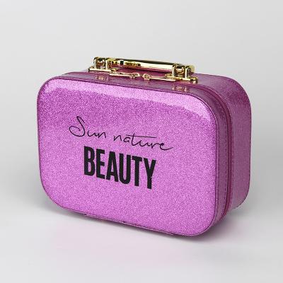 Cina Borsa su ordinazione di Logo Makeup Pink Zipper Packaging per il cosmetico in vendita