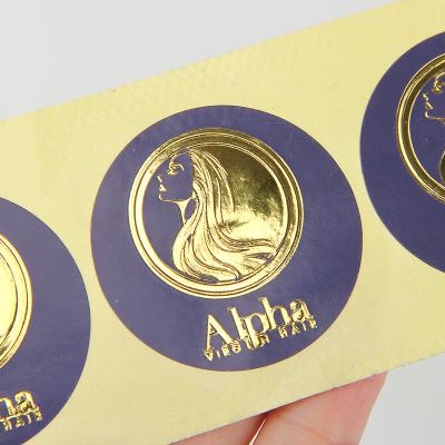 Cina etichette di carta rotonde smontabili dell'autoadesivo di 38mm per l'estensione dei capelli in vendita