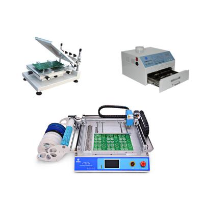 Cina Linea di produzione principale di SMT: 29 pile d'alimentazione PNP del nastro lavorano la stampante a macchina CHM-T3040 del forno CHMRO-420+Stencil di CHM-T36+Reflow in vendita