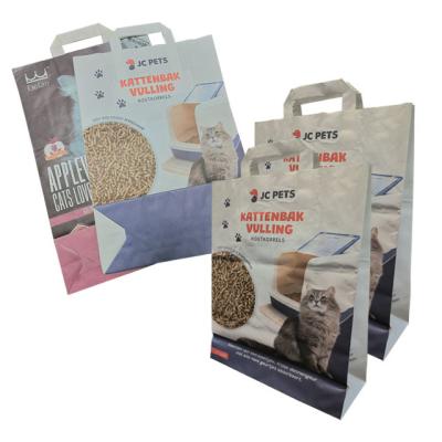 중국 Eco 우호적 5Litres 15Ibs 고양이 배설용 점토는 핸들로 보따리를 꾸리는 팁 고양이 배설용 점토 모래를 견딥니다 판매용