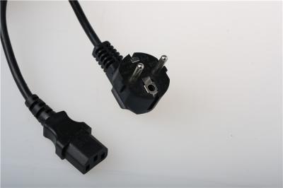 China Cabo de potência europeia ergonômico inteiramente moldado do projeto para laptop à venda
