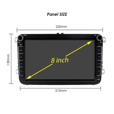 China GPS VW Car Radio With Bluetooth / USB Port / Rearview Camera for sale
