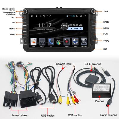 China GPS VW Car Radio With Bluetooth / USB Port / Rearview Camera for sale