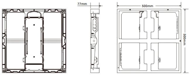 New Die casting aluminum cabinet Outdoor rental led display screen p4.81smd, led display Rental