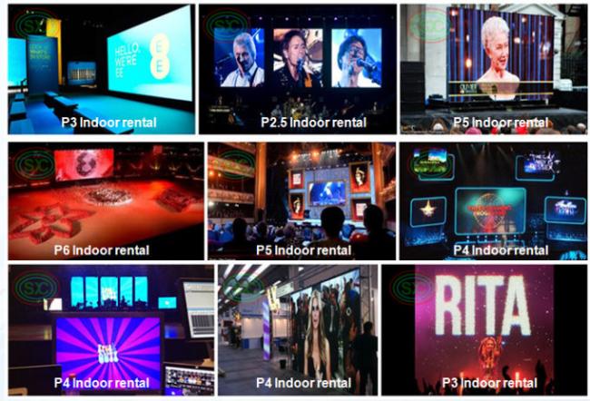 Light Weight Programmable Rental Led Display Portable Easy Assembly And Disassembly