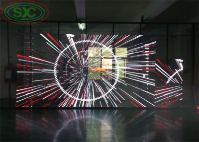 China SMD2121 Doorzichtig LED-scherm volkleurig advertentievensterbord Te koop