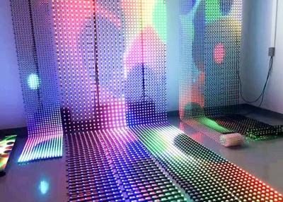 China Wasserdichte geführte Videoanzeige des vorhang-P10 im Freien, geführter Vorhang-Stadiums-Hintergrund-Festeinbau zu verkaufen