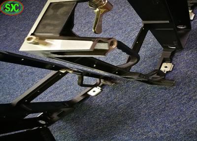 China Volledige Kleurenp4.81mm RGB LEIDENE Vertoning met Gebogen de Huurkabinet van het Matrijzenafgietsel Te koop