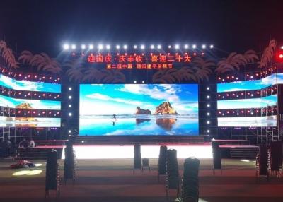 China Pantalla LED a todo color a prueba de agua exterior P10 pantalla publicitaria de alta calidad 1/4 modo de escaneo en venta