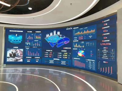 Cina schermo a LED P4.81 schermo curvo, adatto a noleggio, alta qualità in vendita