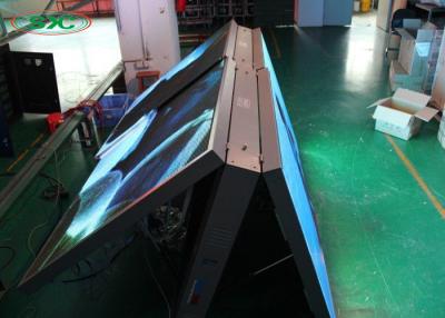 중국 풀 컬러 야외 양측 등주 LED는 GPS 4k 제어 시스템과 P 10 LED 디스플레이를 지킵니다 판매용