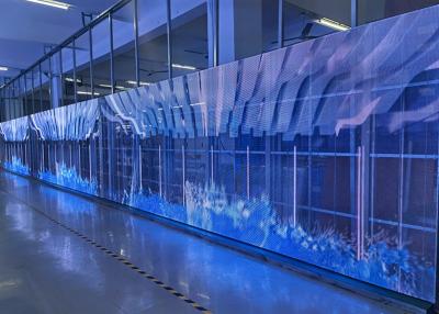 China P3 Innenräumliche Aufhängung LED-Display mit Boom, transparenter Miet-LED-Bildschirm zu verkaufen