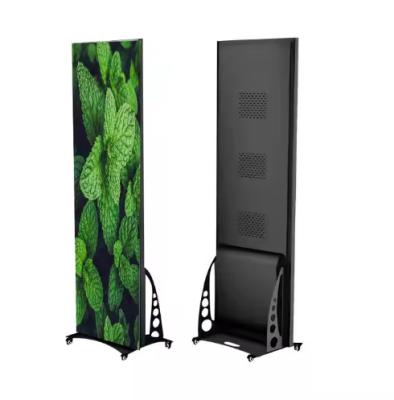 중국 휴대용 LED 비디오 벽 P1.25 P1.5 P1.86 P2 P2.5 바퀴와 함께 광고 포스터 LED 실내 LED 포스터 화면 LED 디지털 디스플레이 판매용