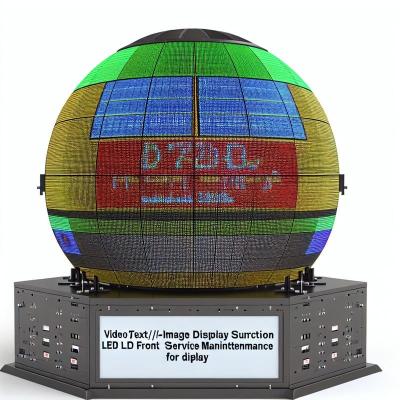China Função de exibição de vídeo/texto/imagem Esfera de ecrã LED Serviço de manutenção frontal para exibição à venda