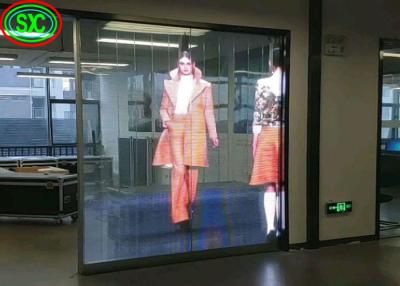 중국 P3.9 3840Hz를 초과하는 높은 갱신율을 가진 초밀한 투명한 LED 비디오 디스플레이 판매용