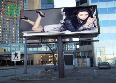 중국 단일 열 철 바닥은 동기화 시스템을 갖춘 P10 야외 LED 빌보드를 탑재합니다 판매용