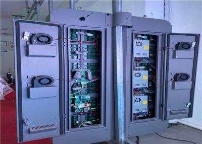 중국 풀 컬러 야외 양측 등주 LED는 GPS 4k 제어 시스템과 P 10 LED 디스플레이를 지킵니다 판매용