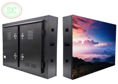 중국 단일 열 철 바닥은 동기화 시스템을 갖춘 P10 야외 LED 빌보드를 탑재합니다 판매용