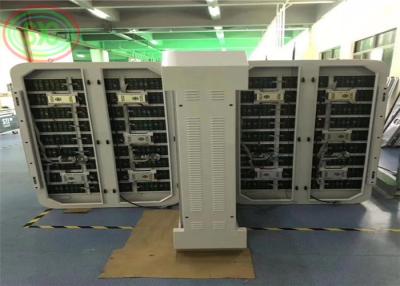 중국 풀 컬러 야외 양측 등주 LED는 GPS 4k 제어 시스템과 P 10 LED 디스플레이를 지킵니다 판매용