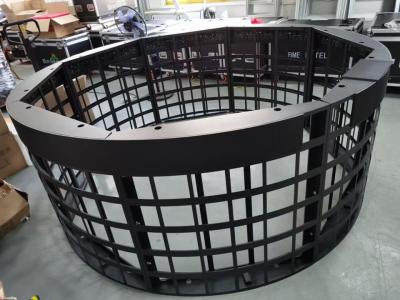 중국 실내 풀 컬러 발광 다이오드 표시 창조적인 실내 P2.5 연약한 구부려진 전시 화면 320x160mm LED 단위 판매용