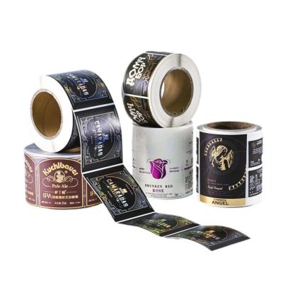 China Bulk Custom Sticky Labels for Marketing Retail and Branding High-Quality Long-Lasting Stickers with Custom Designs for sale