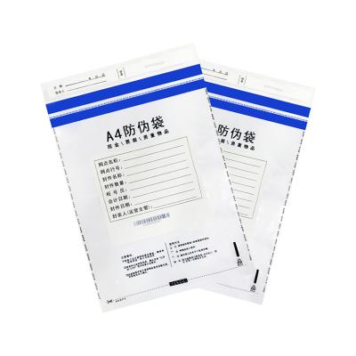 China Wholesale Factory Selling Cash Deposit Bag Unique Serial Numbers Security Bag for Cash and Important Documents for sale